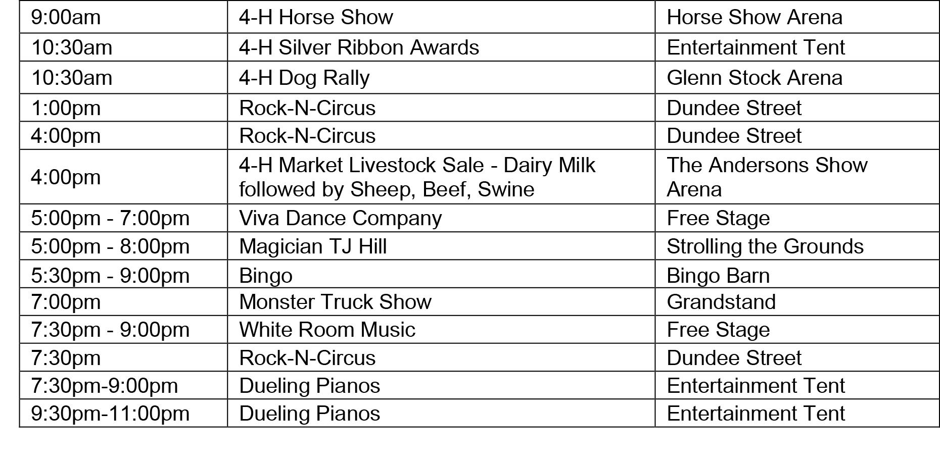 Fair Week Information • Monroe County Fair