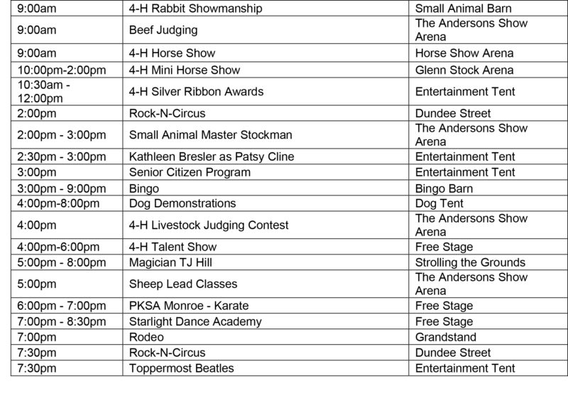 Fair Week Information • Monroe County Fair